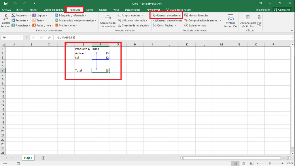 Excel: Pestaña Fórmulas – AutoIncreMental.es