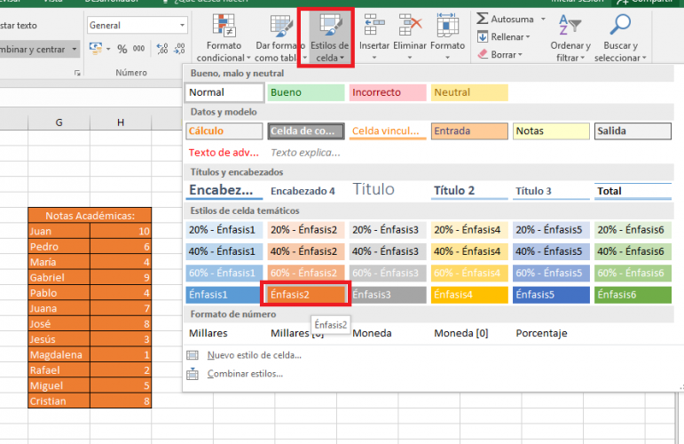 Excel: Pestaña Inicio – AutoIncreMental