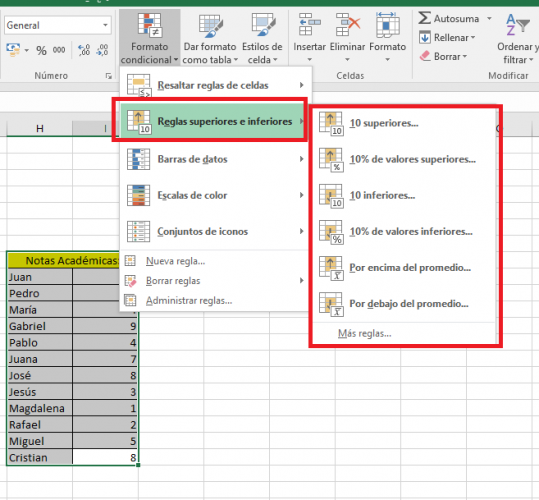 Excel: Pestaña Inicio – AutoIncreMental