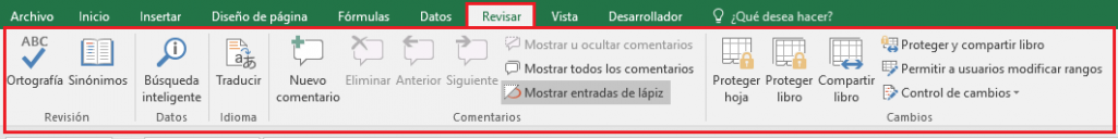 Excel: Pestaña Revisar – AutoIncreMental