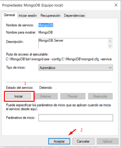 Registrar MongoDB como un servicio del sistema – AutoIncreMental