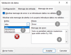 Excel: Validar datos – AutoIncreMental